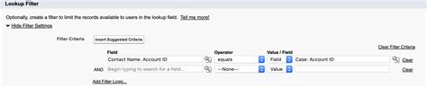 create a lookup filter salesforce trailhead