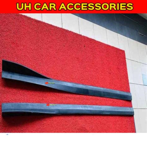 Universal Side Diffuser Pu Diffuser Lip Bodykit No Paint Lazada
