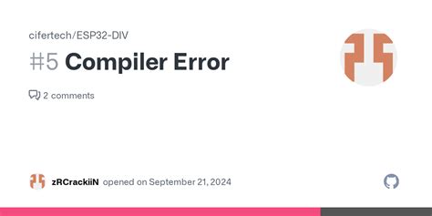 Compiler Error Issue Cifertech Esp Div Github