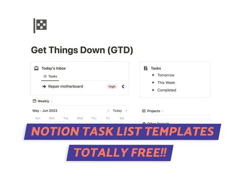 6 Free Notion Task List Template To Turn Chaos Into Calm Focused Bee