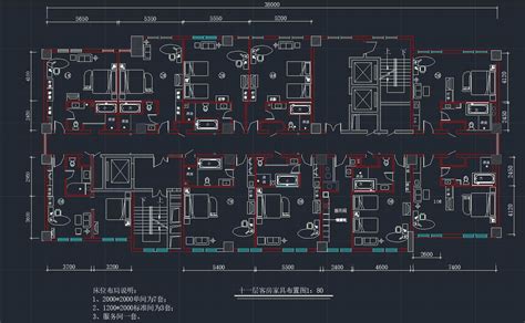 现代宾馆客房建筑图，宾馆cad施工图纸下载 素材下载易图网cad设计图纸库