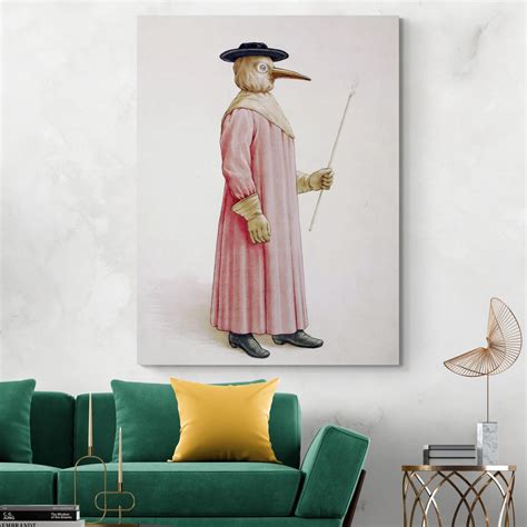 Plague Doctor Illustration Gothic Art Print Black Death History