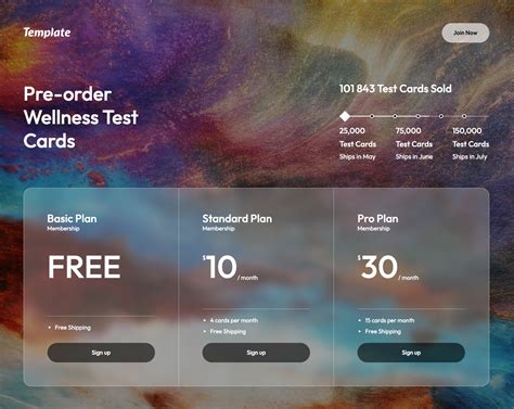 Glassmorphism Pricing Table Free Webflow Component