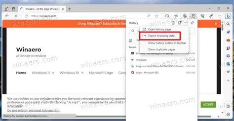 Microsoft Edge Will Soon Allow Exporting History To A File