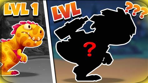 Max Level In T Rex Level Dino Bash 2 Youtube