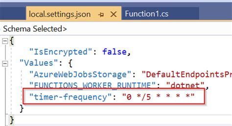 Azure Functions Timer Triggers Configurable Scheduled Expressions