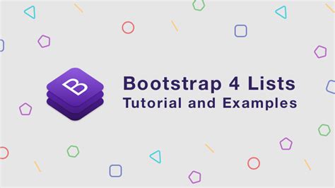 Day 12 Bootstrap 4 Lists Tutorial And Examples BootstrapBay