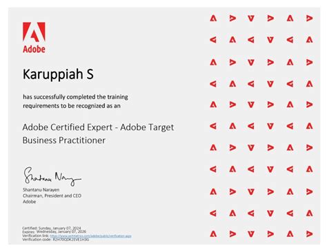 Karuppiah S On Linkedin Adobetarget Certificationcomplete Digitalexperiences