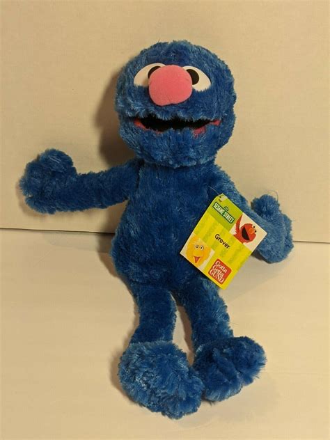 Sesame Street Gund Stuffed Plush Lot Of 3 Cookie Monster Elmo Grover
