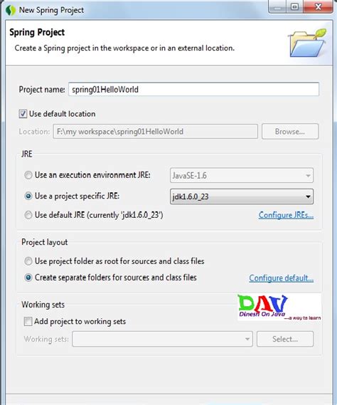 Spring Hello World Example Dinesh On Java