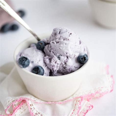No Churn Blueberry Ice Cream Soulfully Made