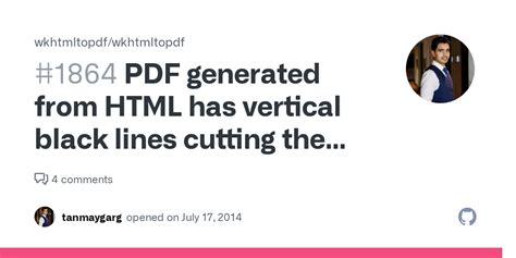 PDF Generated From HTML Has Vertical Black Lines Cutting The Text