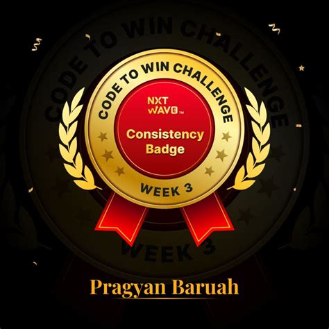 Pragyan Baruah On Linkedin Week3 Codetowinchallange Coding Weeklychallenge Consistency