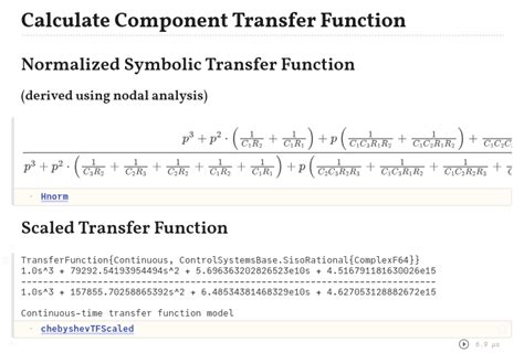 Automating The Equating Of Transfer Functions With Symbolic Representations Using Sympy Jl