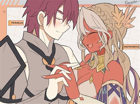 Andromeda And Perseus Fate And More Drawn By Caravthir Danbooru