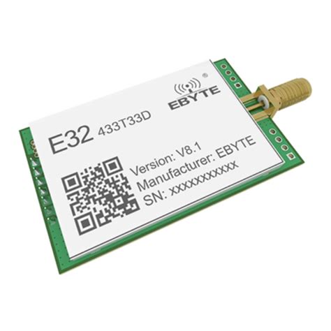 Ebyte E T D User Manual Pdf Download Manualslib