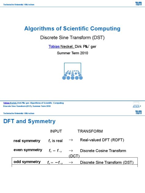 algorithms of scientific computing discrete sine transform dst pdf fourier analysis