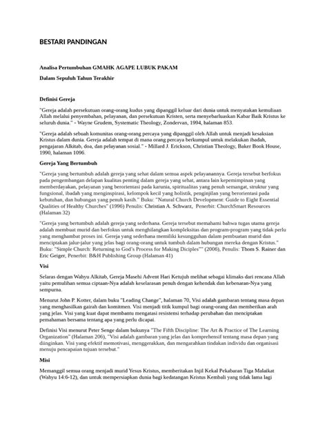 Analisa Pertumbuhan Gmahk Agape Lubuk Pakam Pdf