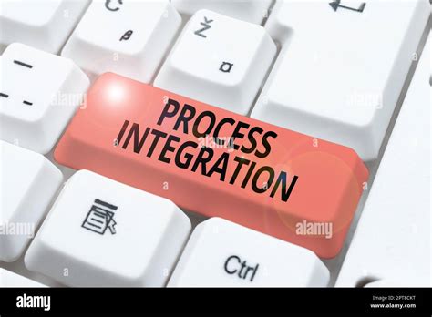 Handwriting Text Process Integration Business Concept Connectivity Of Systems Services And