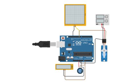 Circuit Design Servo Tinkercad