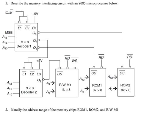 Solved Describe The Memory Interfacing Circuit With An Chegg Com