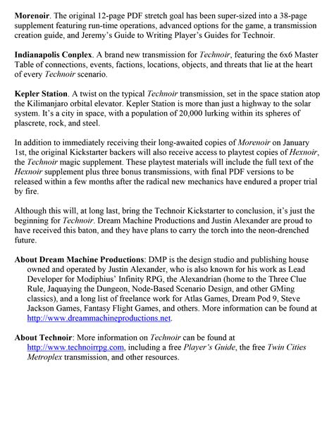 Technoir Returns RPG PUB