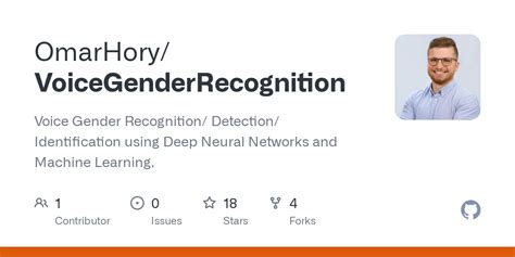 Github Omarhory Voicegenderrecognition Voice Gender Recognition Detection Identification