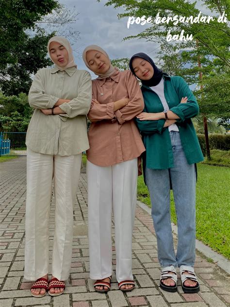 Gaya Foto Bertiga Pencarian Lemon8