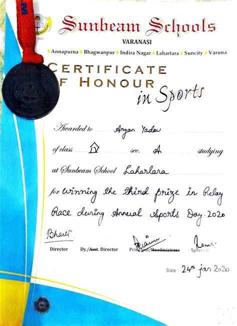 aryan yadav on linkedin 3rd prize in relay race 💫