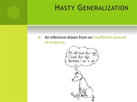 What Is Hasty Generalization