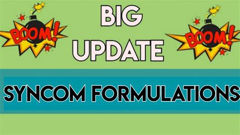 Syncom Formulations Share Latest News Syncom Formulations Share Syncom Formulations Share
