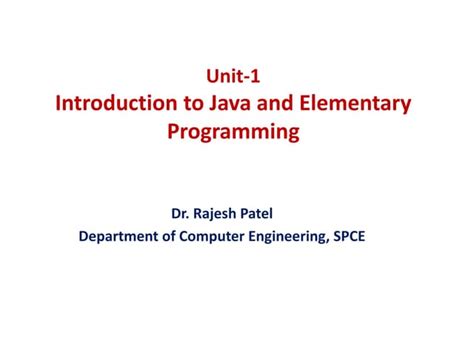 Chapter Introduction About Java Programming Ppt