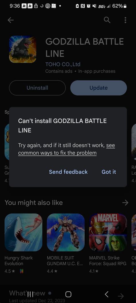 having trouble updating r godzillabattleline