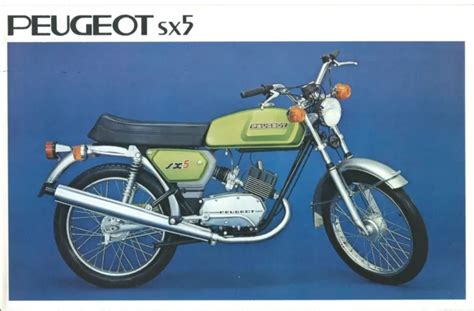 Peugeot Cyclomoteur Sx5 Brochure Catalogue Prospectus En Francais Eur 900 Picclick Fr