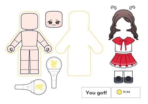 Paper Diy 🩰아이브 로블록스 블라인드백 🩰 무료도안 무료배포 종이 인형 템플릿 종이 인형 집 로 블록 스