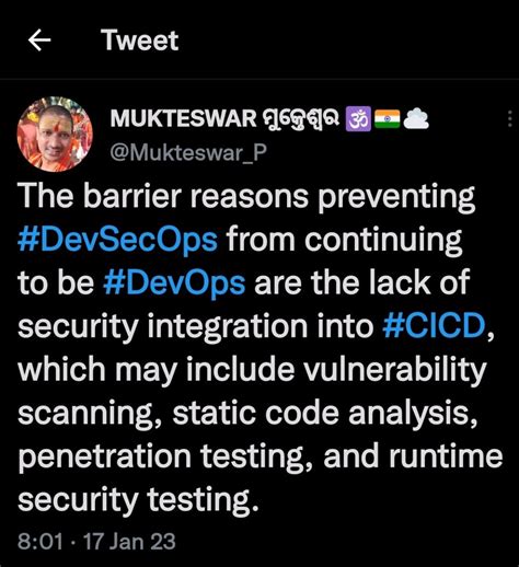 Mukteswar Patnaik 🌧️ On Linkedin Devsecops Devops Security