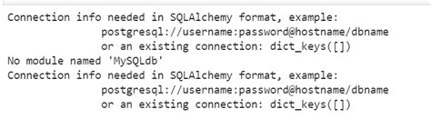 Issue When Connecting To Mysql · Issue 154 · Catherinedevlinipython