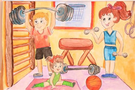 Спорт здоровый образ жизни рисунки Zefirka Club фото и картинки