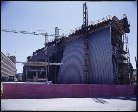 Installation Of Zink Cladding On Kiasma East Façade 1997 Facade