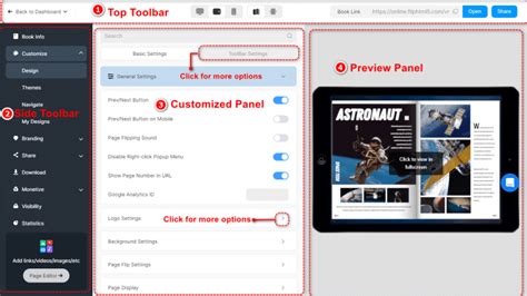 Getting Started With The Customized Interface Fliphtml5