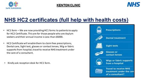 Hc2 Certificate For Asylum Seekers Kenton Clinic