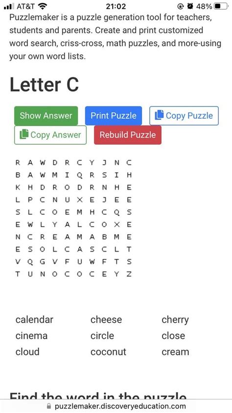 Abcs Word Searches R Copingthruregression