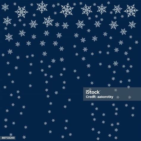눈송이의 프레임입니다 크리스마스 배경입니다 디자인 포스터 엽서 인사 새 해에 대 한 초대를 0명에 대한 스톡 벡터 아트 및 기타 이미지 Istock