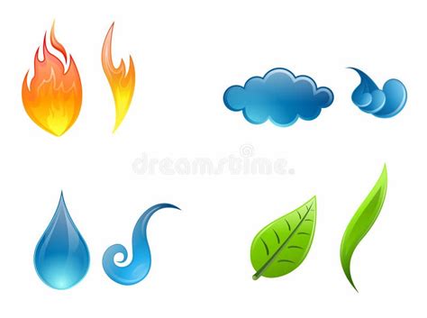 Four Elements Vector Stock Vector Illustration Of Cloudscape 20827661