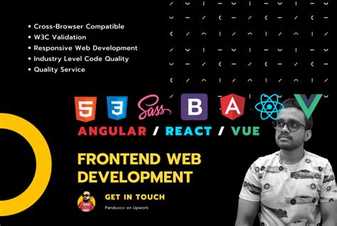 do frontend web development using angular react vue by panduxcv fiverr