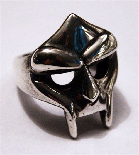 Limiter Edition Sterling Silver Mf Doom Mens Ring By Mishapone Rings
