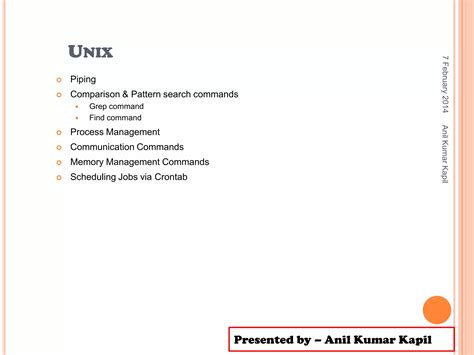unix training session 3 ppt