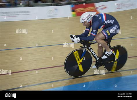 Francois Pervis Of France Wins The Mens Kilometer Time Trial Hong