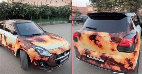 Indias Only Maruti Swift With Patented Rusty Wrap Video Car Blog India