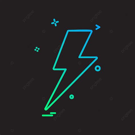 Thunder Icon Design Vector Thunder Symbol Icon Png And Vector With